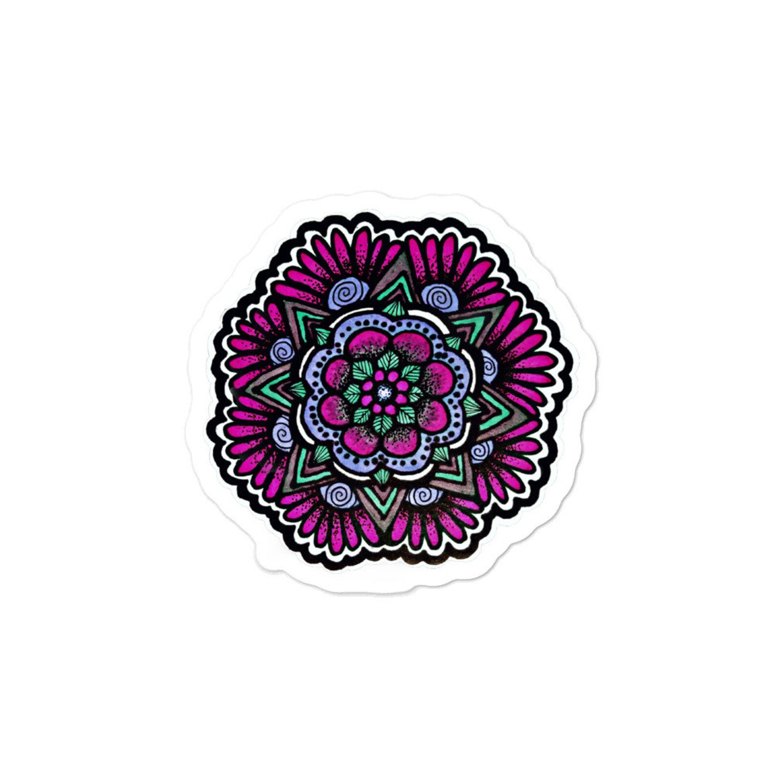 Flower Sticker - Etsy