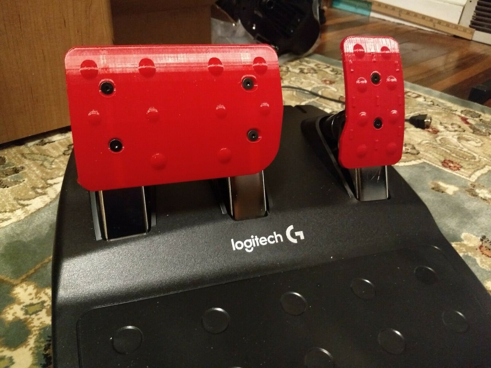 Logitech G25 G27 G29 G920 G923 Double Pedal Mod With Bumps for Clutch ...