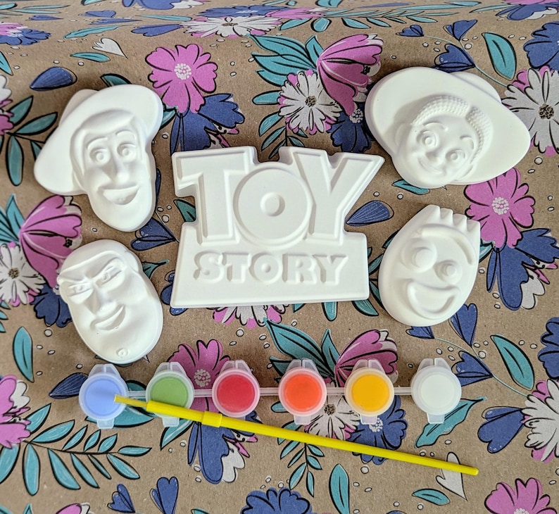 Toy Story Inspired Kids Paint Set Craft Kit - Paint You Own Toy Story ...
