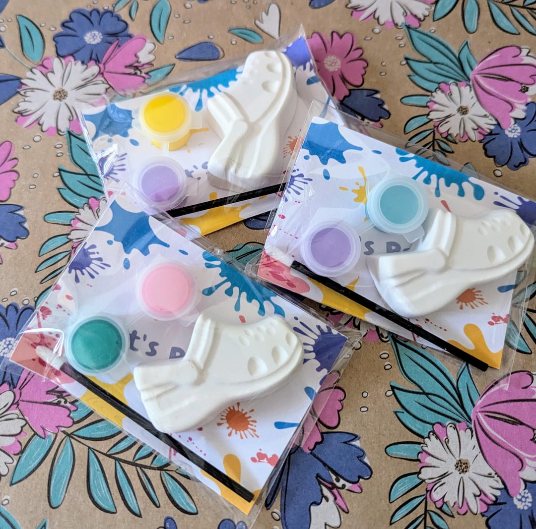 Croc Shoes Inspired Kids Paint Party Favour - Paint You Own Croc Shoes ...