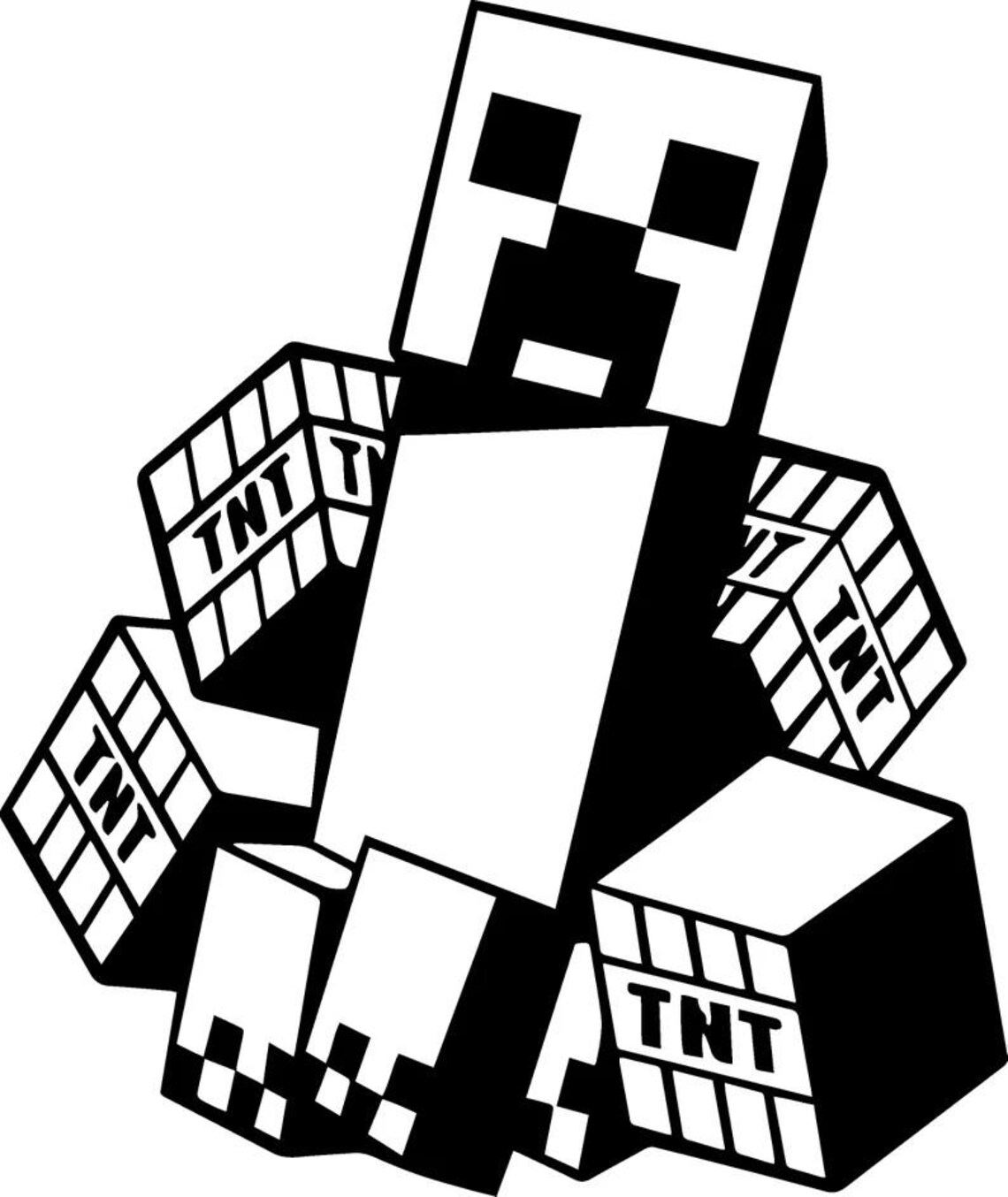 Minecraft SVG DFX Digital Bundle, Silhouette Cameo, Cricut and Laser ...