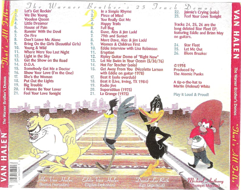Van Halen That's All Folks 2cd Set - Etsy