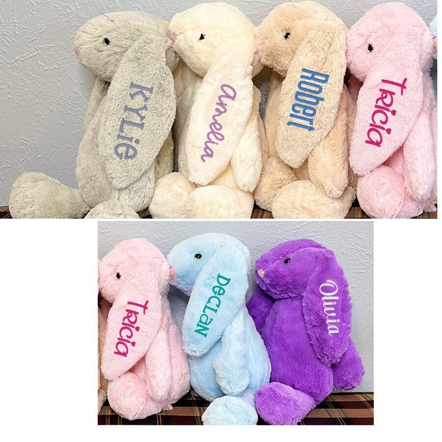 Personalized Stuffed Bunny Rabbits Bunny With Long Ears - Etsy