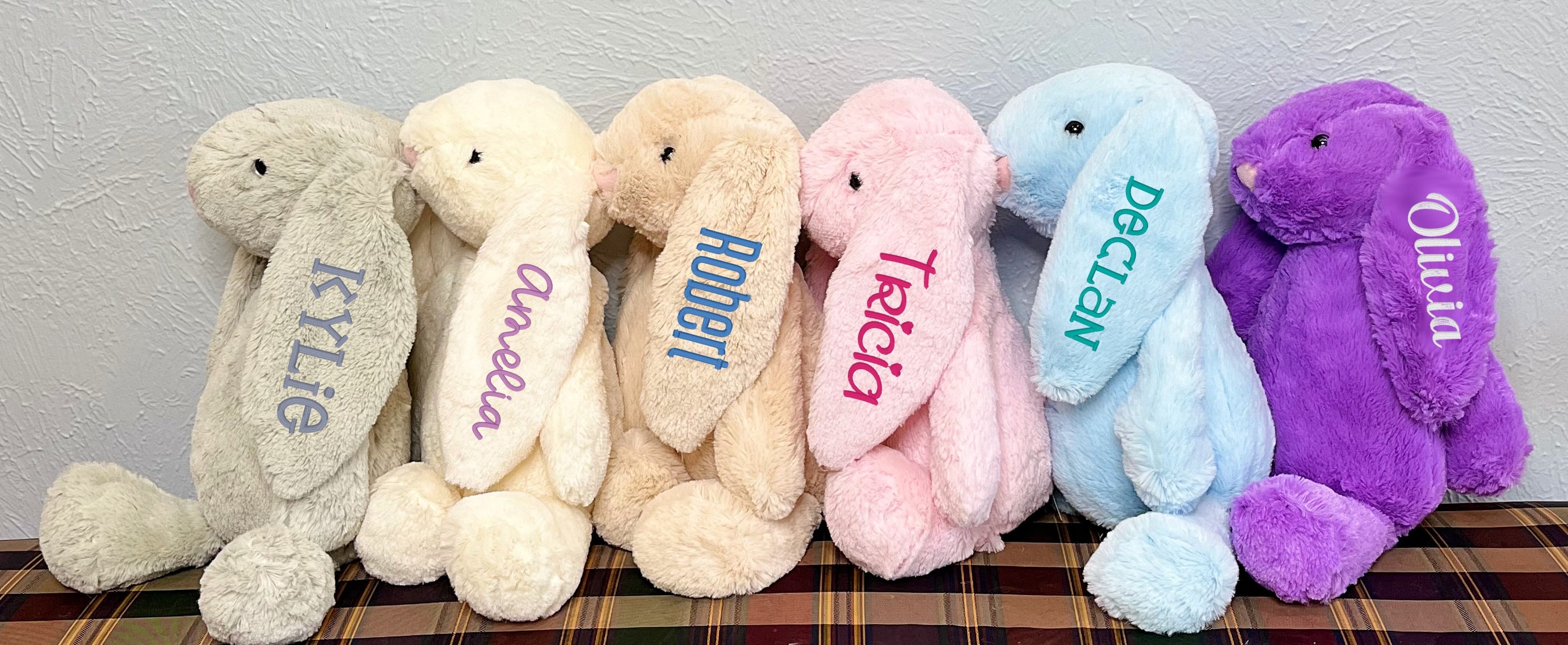 Personalized Stuffed Bunny Rabbits Bunny With Long Ears - Etsy