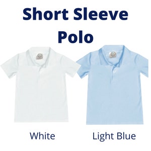 Boys Back to School Polo Shirt Monogrammed /monogrammed School Shirt ...