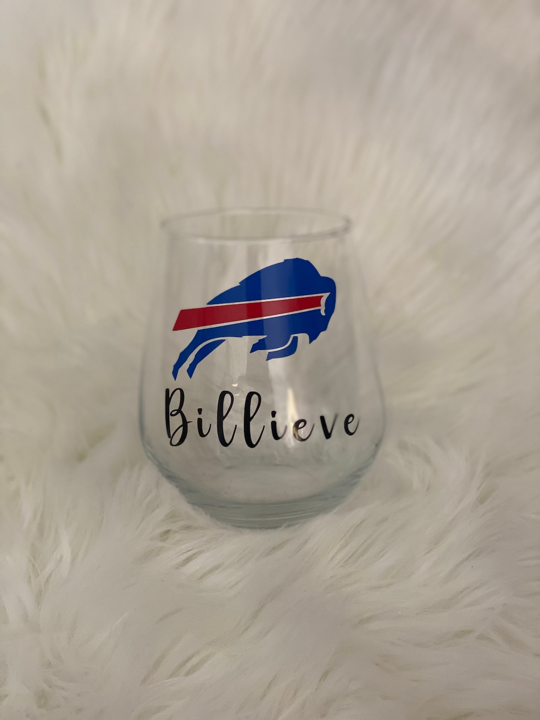 Buffalo Bills Billieve Wine Glass - Etsy