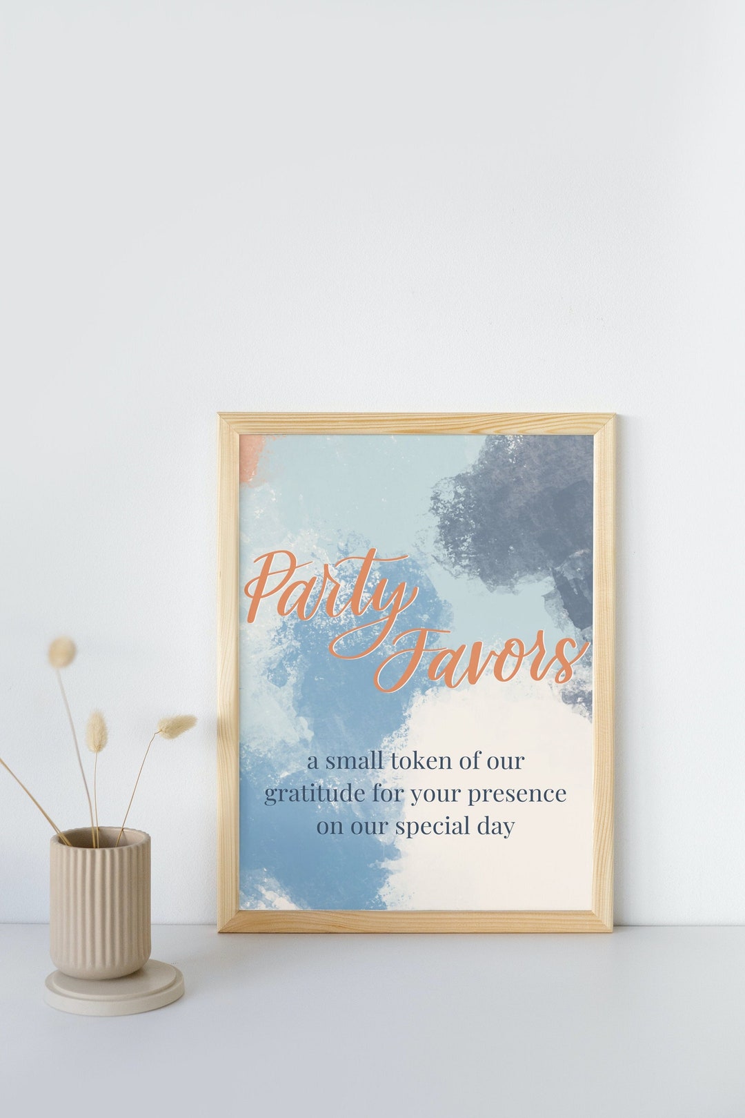 Digital Download | Party Favors Sign | Modern Design | Wedding - Etsy