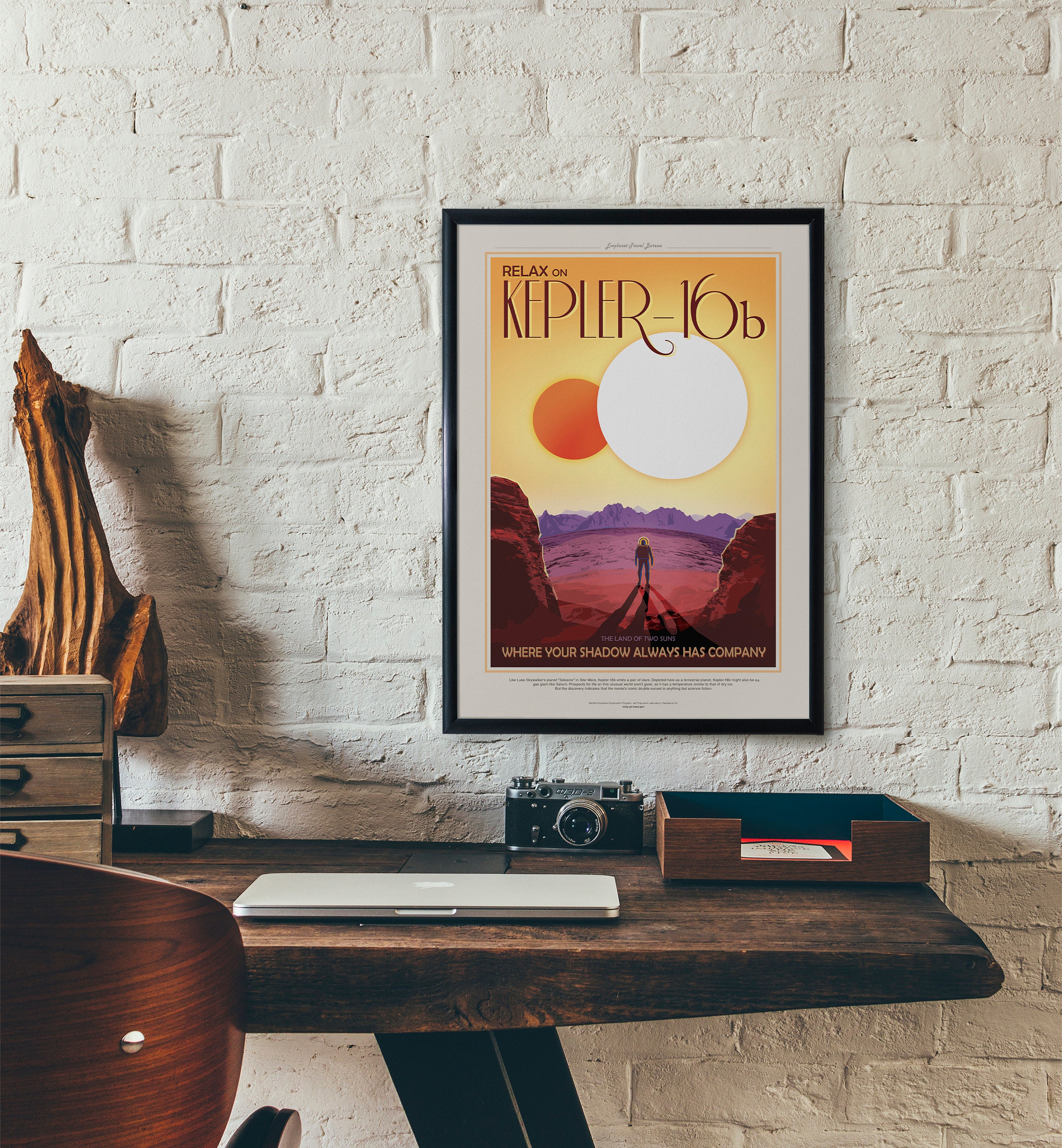 NASA JPL Travel Poster Kepler-16b Home Decor Art Deco - Etsy UK