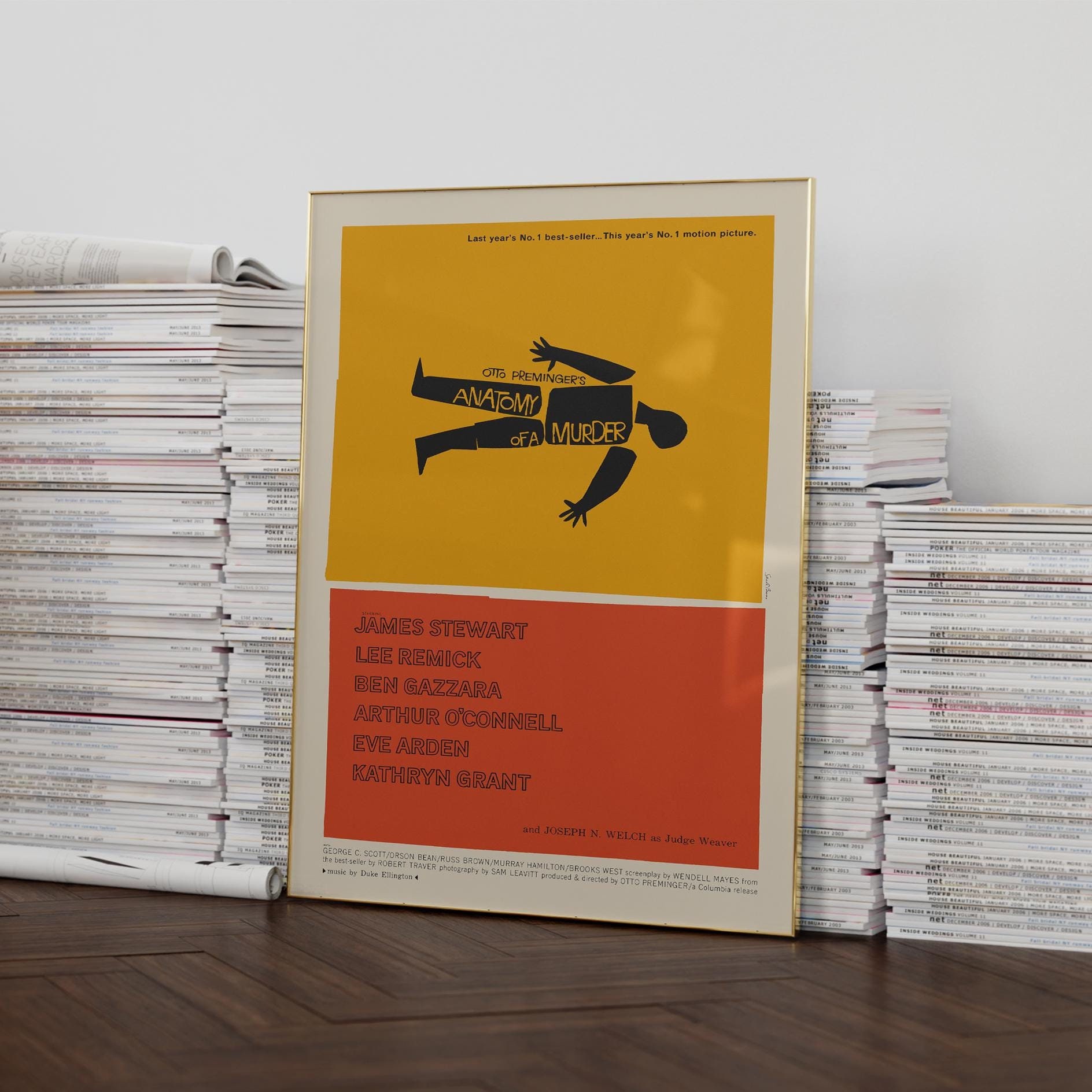 Saul Bass Anatomy of a Murder Movie Poster, Classic Film Giclée Art ...