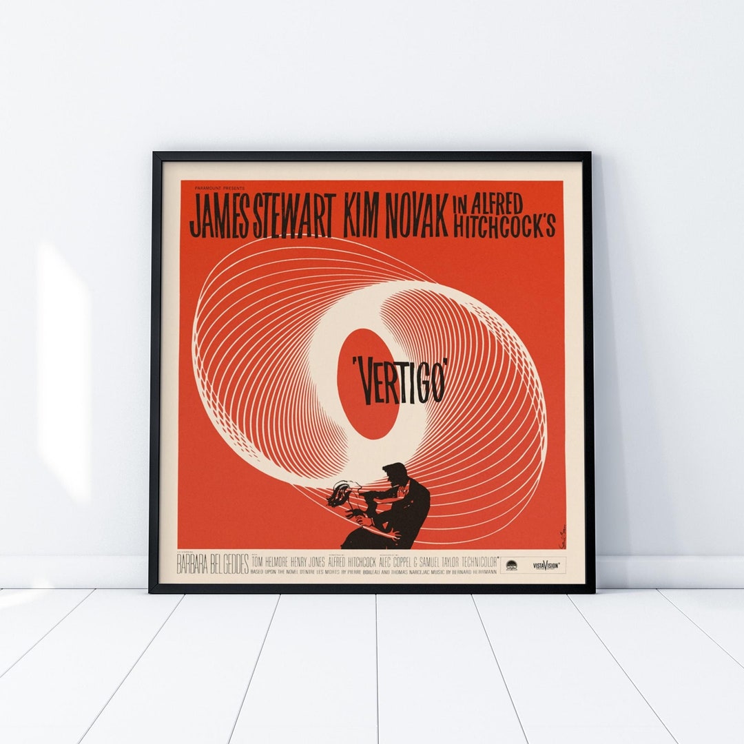 Vertigo Film Poster, Saul Bass Movie Print, Square Poster - Etsy