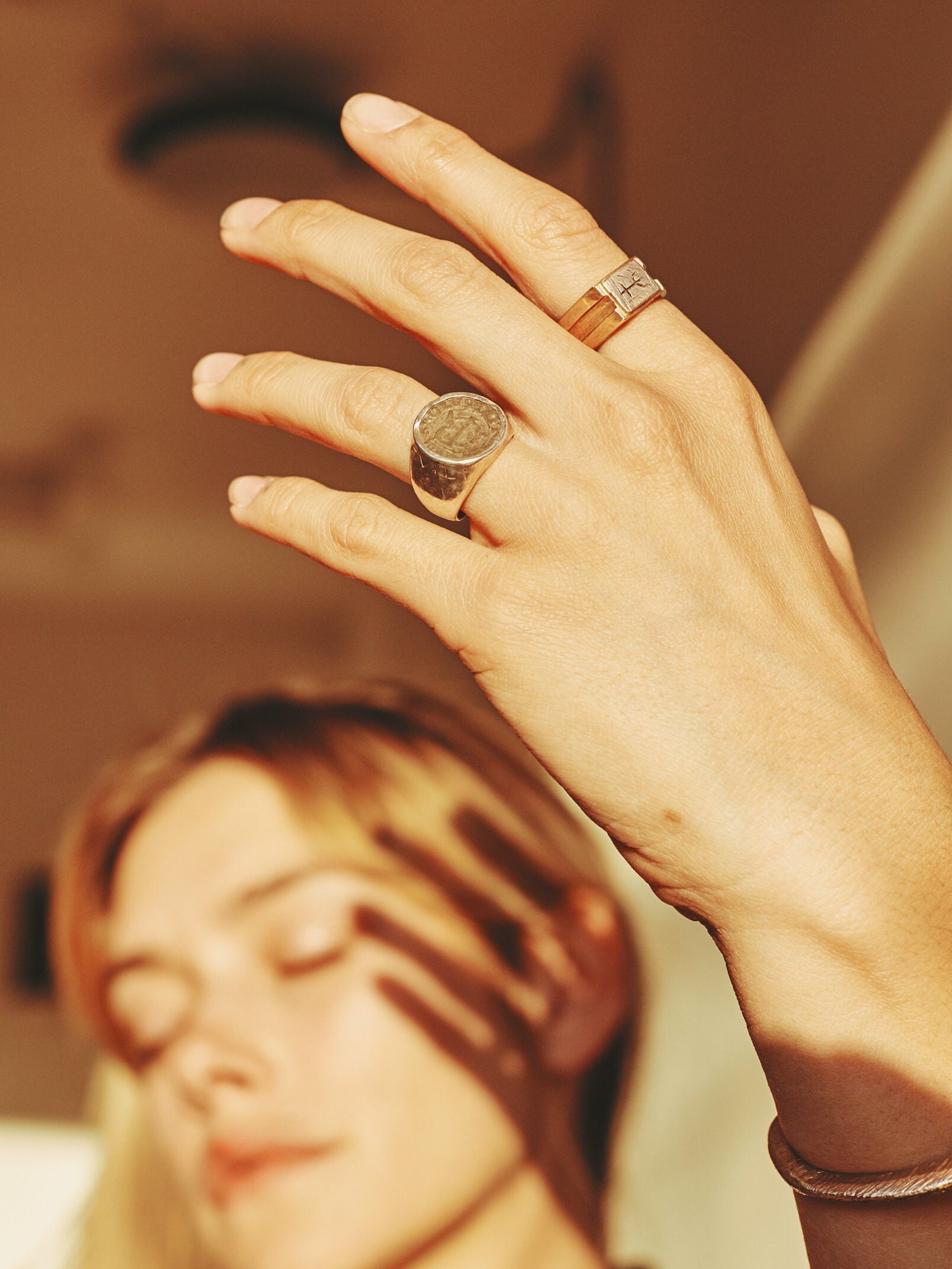 Sumerian Cross Ring Sumerian Jewelry Carved Ring Signet - Etsy