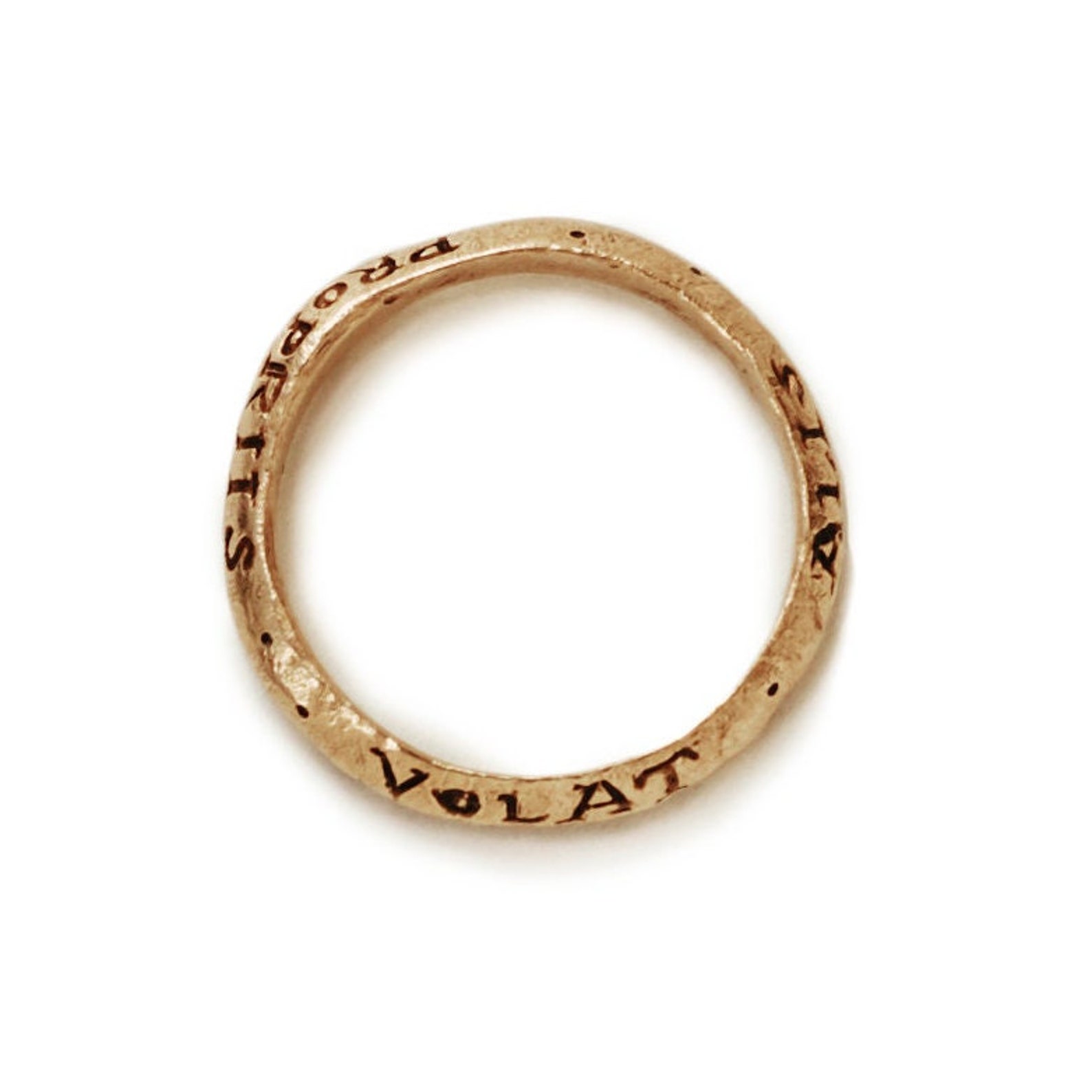 Latin Posie Ring Latin Quote she Flies With Her Own Wings. to - Etsy