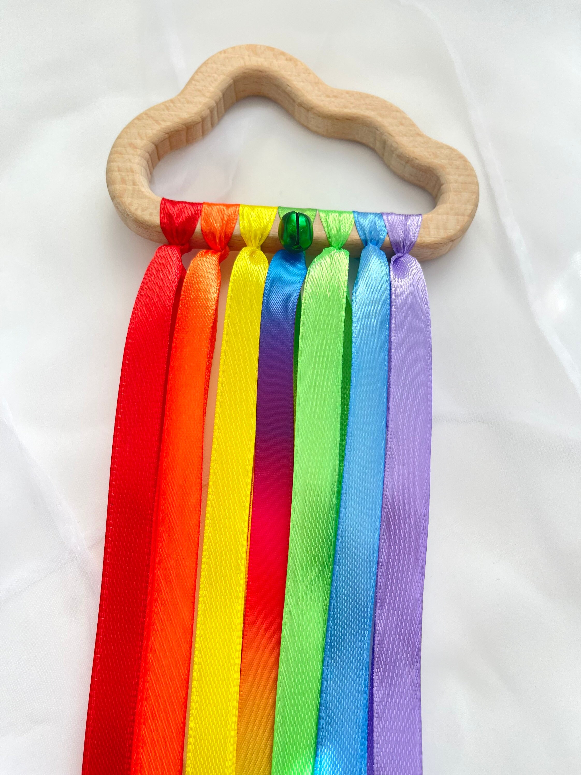 Sensory Cloud Ribbons Rainbows Baby Sensory Aid Wooden | Etsy