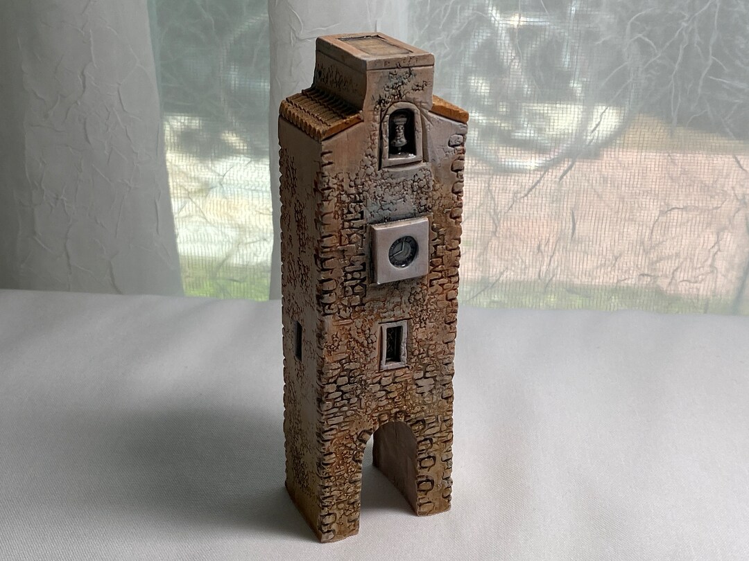 Gault Miniature Clock Tower Original Ceramic Provence Series Dominique ...