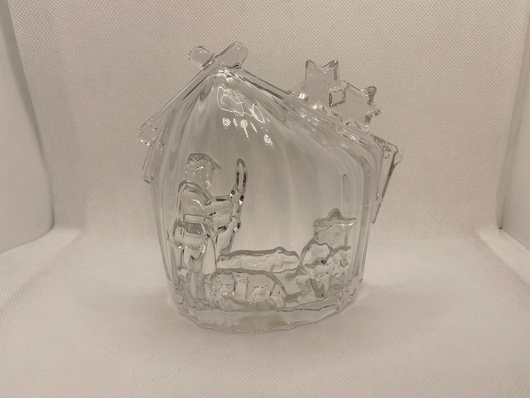 Crystal Nativity Scene Evita Crystal Collectible Shephards Heirloom ...