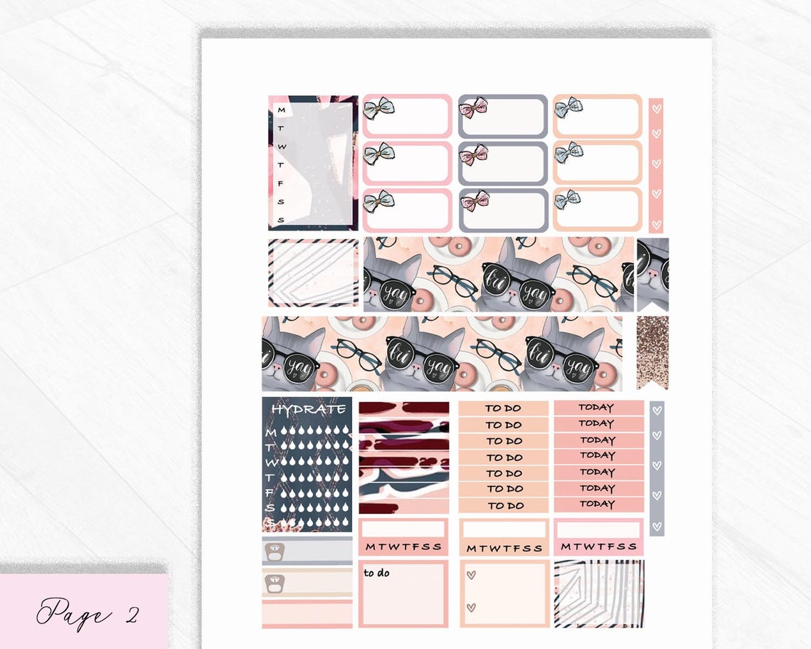 Printable Planner Stickers Hello Weekend for Happy Planner, Weekly ...