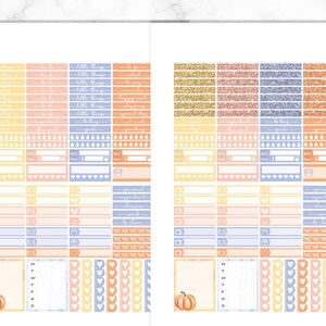 Fall Leaves Printable Planner Stickers, Erin Condren Printable Kit ...