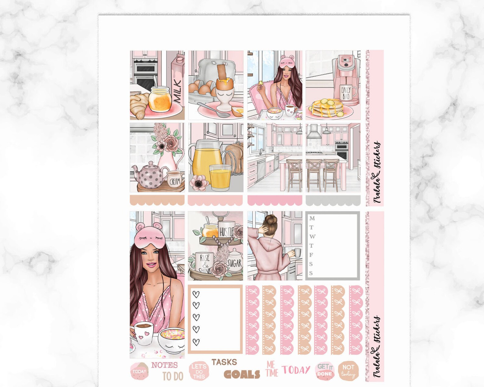 Printable Planner Stickers, Good Morning Kit, Boss Babe, Instant ...