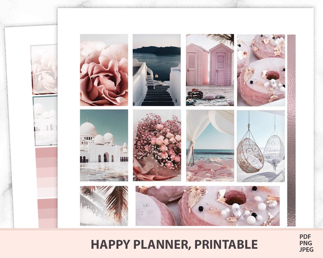 Weekend Vibes Printable Stickers Kit, Weekly Planner in Pastel Colors ...