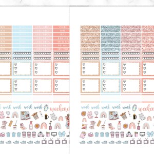 Lazy Day Happy Planner Stickers Printable, Floral Stickers, Printable ...