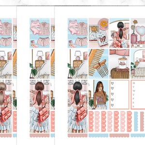 Lazy Day Happy Planner Stickers Printable, Floral Stickers, Printable ...