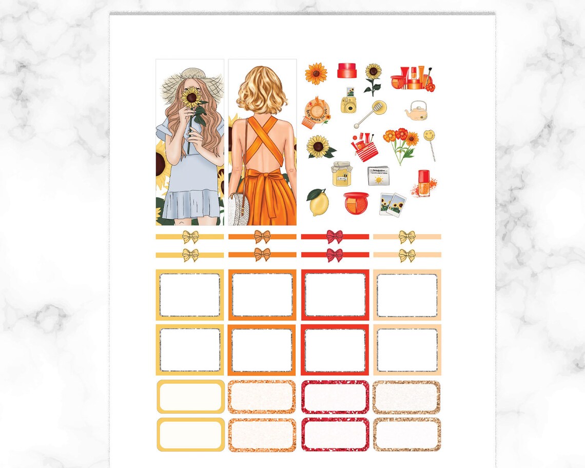 Sunflowers Happy Planner Printable Weekly Kit Planner - Etsy
