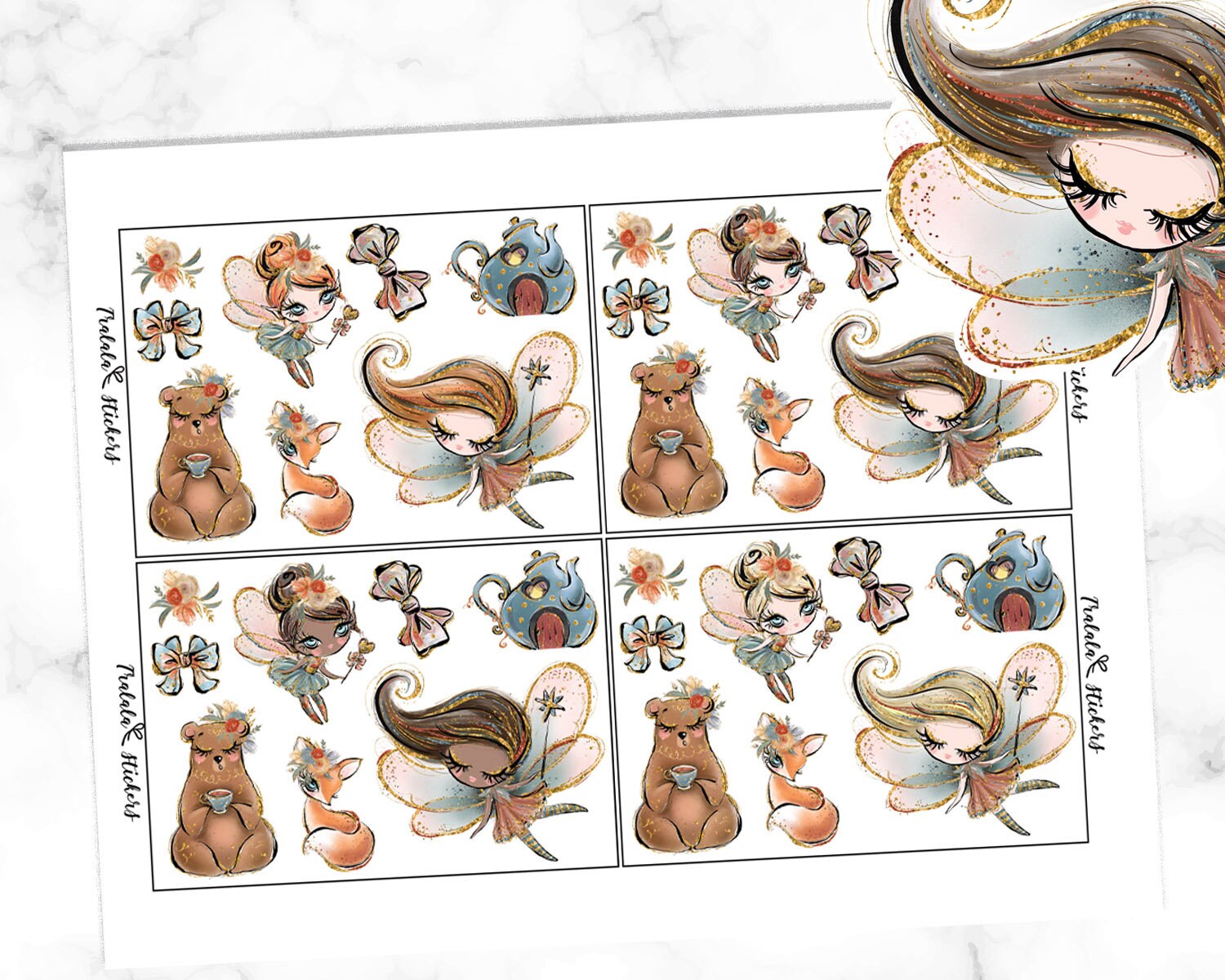 Fall Deco Stickers Bullet Journal Printable Kit With Autumn | Etsy