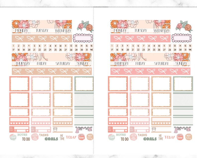 Mothers Day Printable Stickers Happy Planner Vertical - Etsy