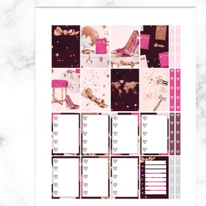 Rose Gold Happy Planner Stickers Printable, MAMBI Classic Weekly Kit ...