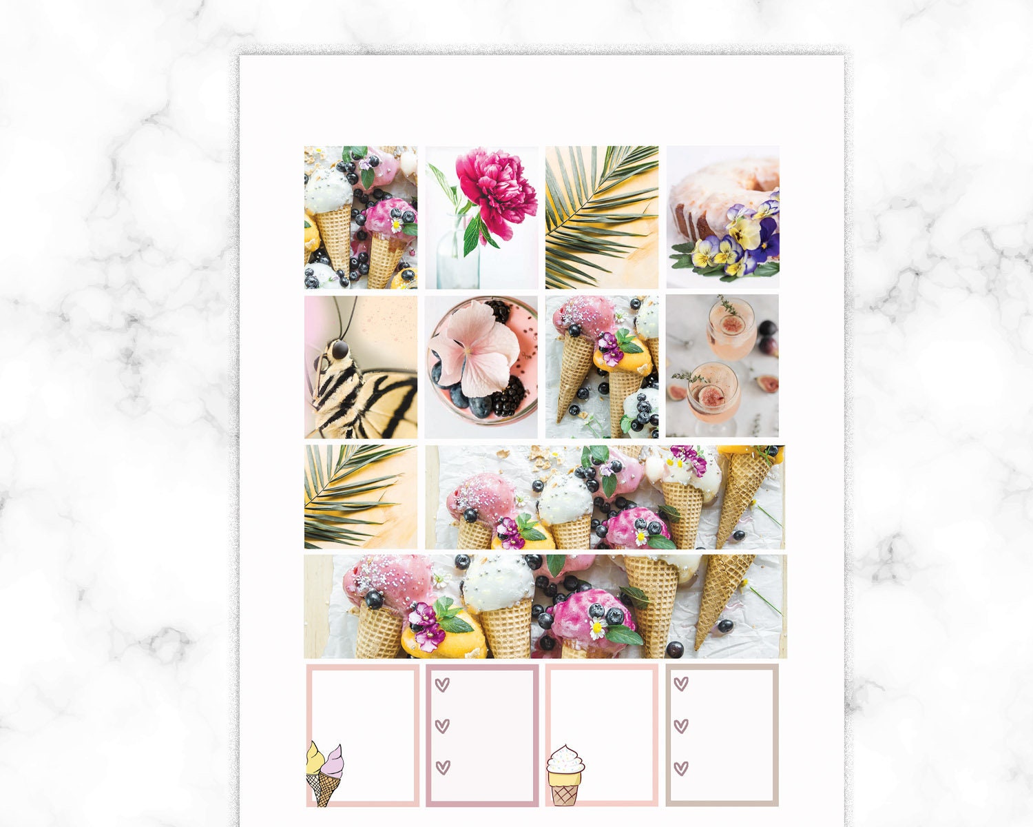 Printable Summer Sticker Kit for Erin Condren Life - Etsy