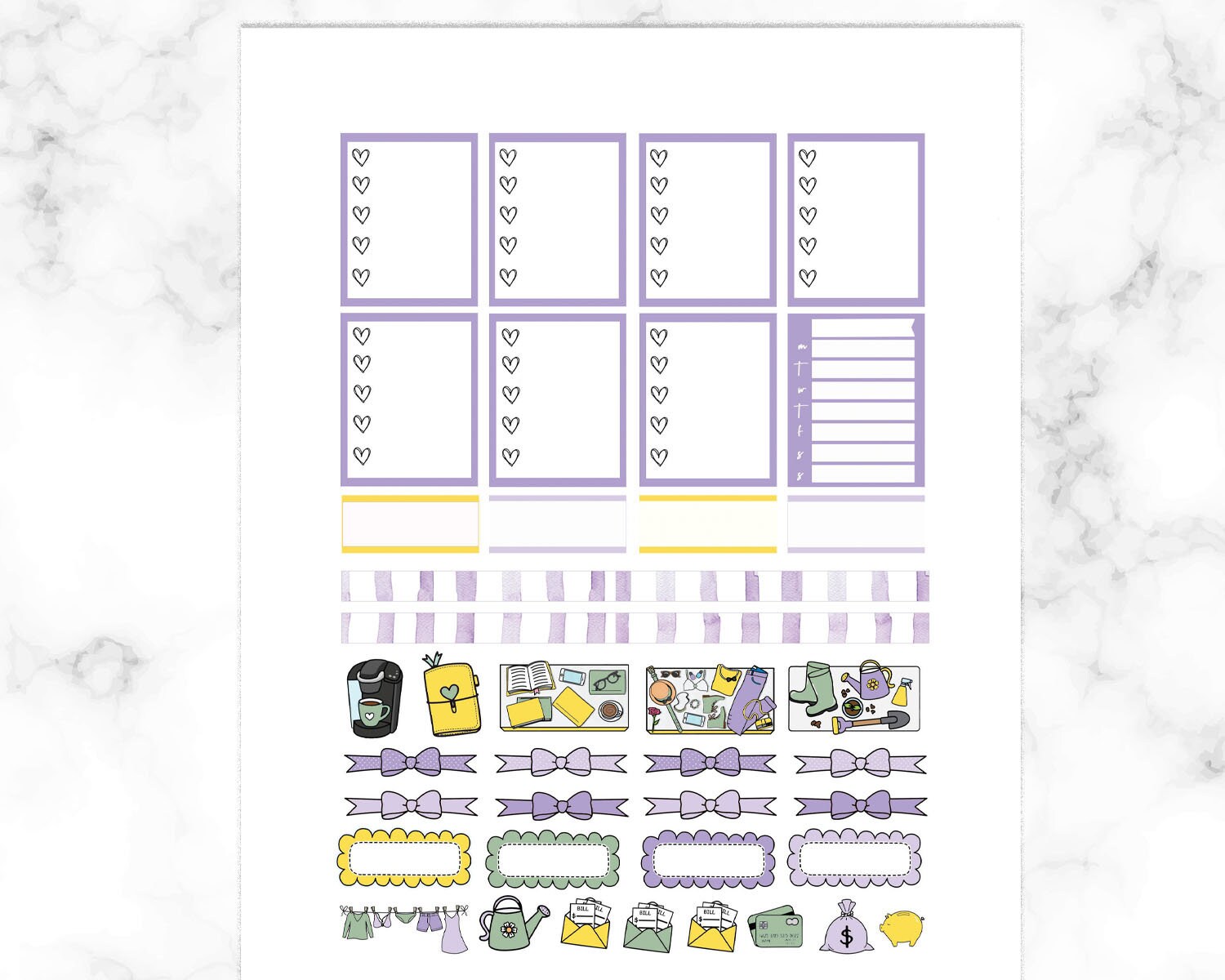 Erin Condren Planner Stickers Printable Planner Stickers - Etsy