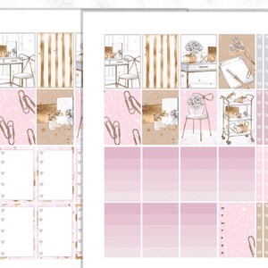 Gold Office Printable Planner Stickers Happy Planner Classic,stationary ...