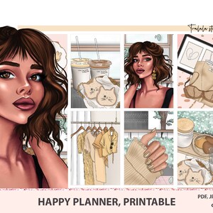 Printable Planner Sticker Kit, Happy Planner Set, Weekly Vertical Kit ...