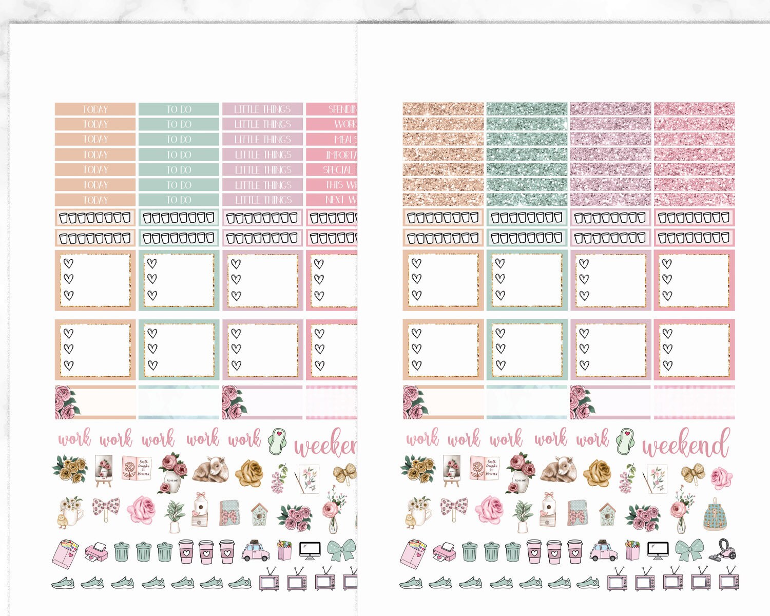 Printable Planner Sticker Kits English Farm Happy Planner | Etsy
