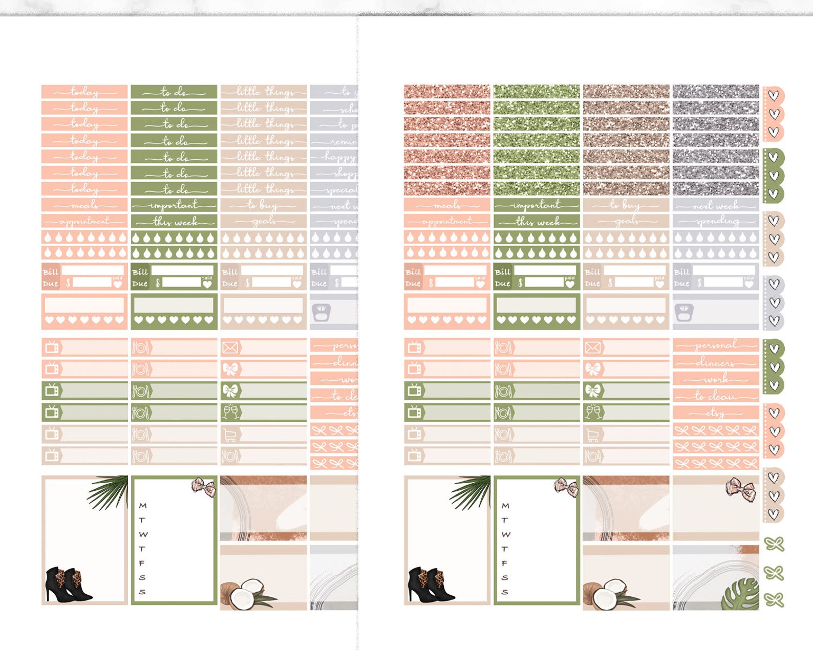 Printable Happy Planner Kit Vacation Printable Stickers | Etsy