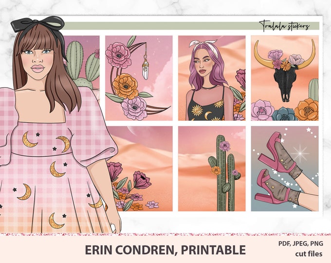 Printable stickers for Erin Condren and Happy by TralalaStickers