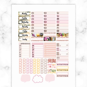 Printable Summer Sticker Kit for Erin Condren Life Planner,tropical Set ...