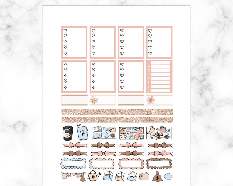 Erin Condren Weekly Planner Sticker Kit Printable Planner - Etsy
