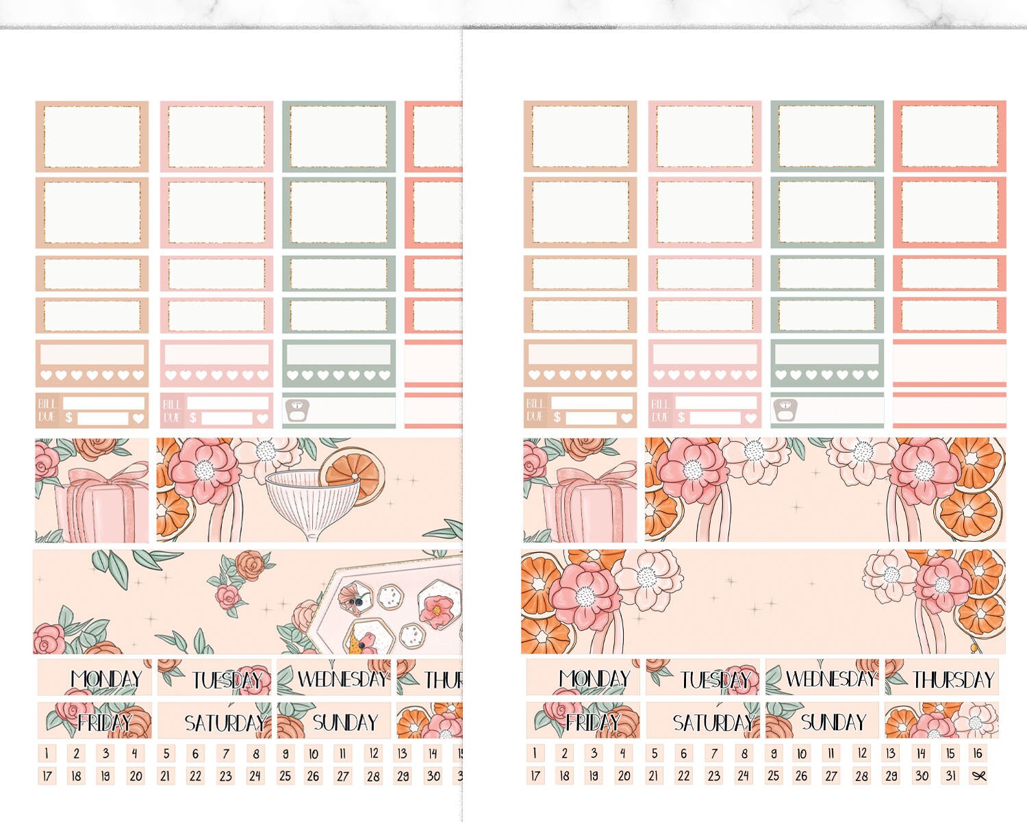 Mothers Day Printable Stickers Mother Weekly Mom Deco Kit - Etsy