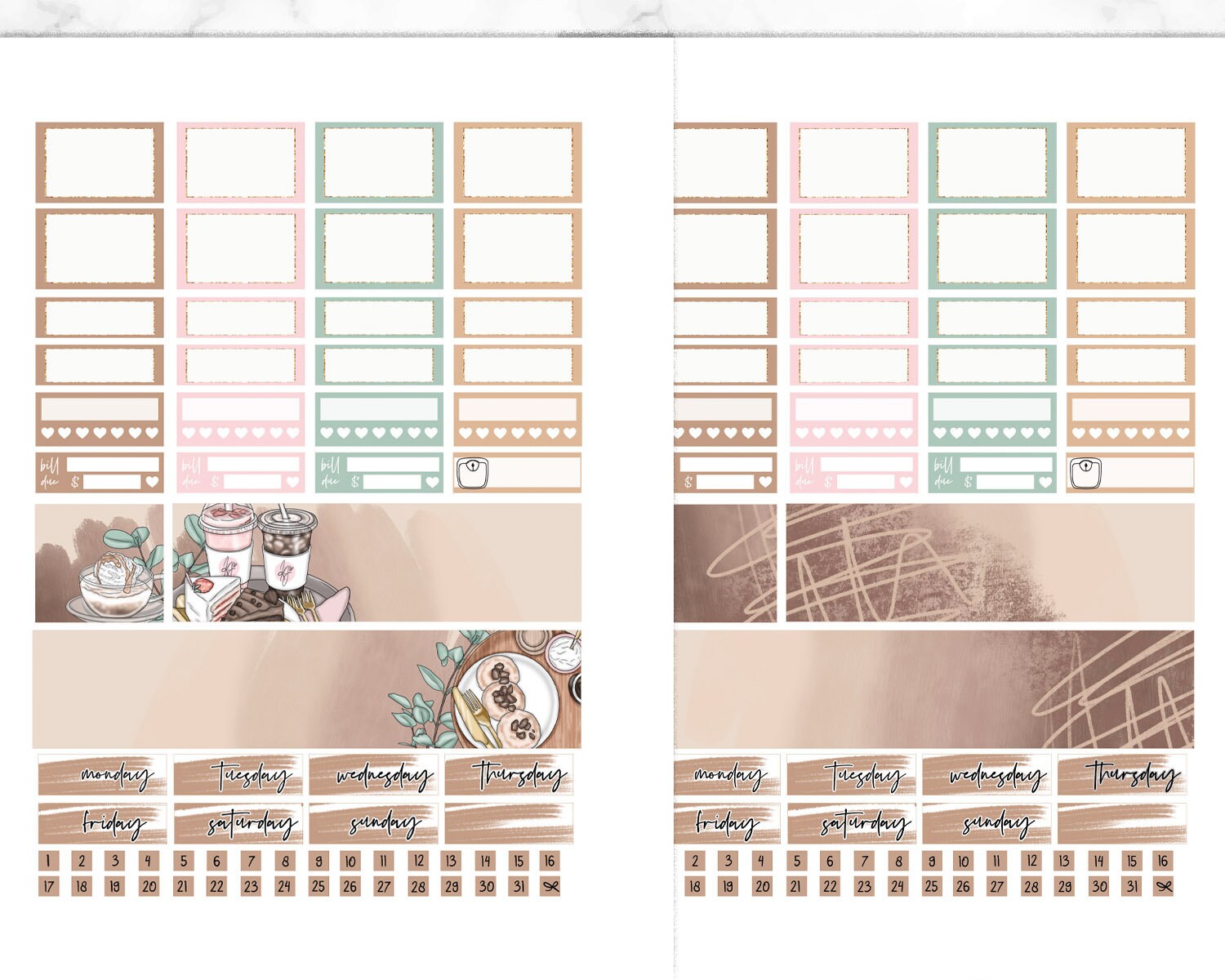 Printable Planner Stickers Erin Condren Weekly Planner - Etsy