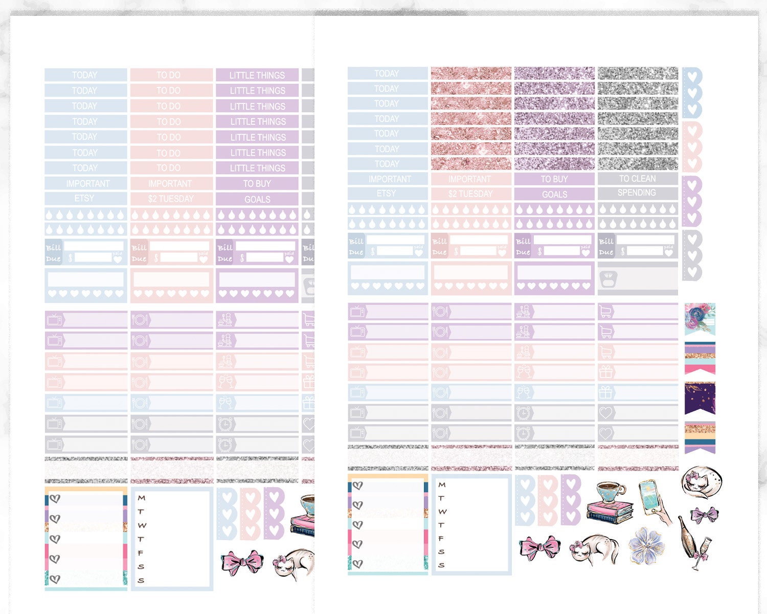 Lazy Days Erin Condren Planner Stickers Printable Relax and - Etsy