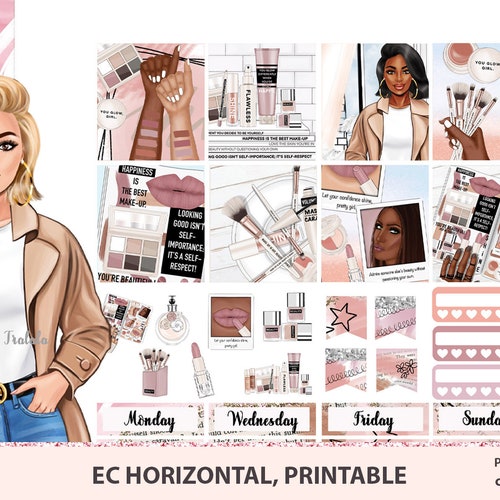 PLANNER ADDICT Printable Planner Stickers Weekly Planner - Etsy