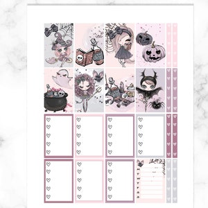 Halloween Planner Stickers Printable for Classic Happy Planner, MAMBI ...