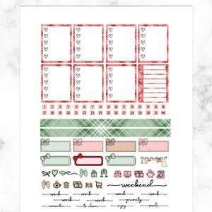 Fall Planner Stickers Printable, Apple Orchard, Autumn Weekly Kit, Erin ...