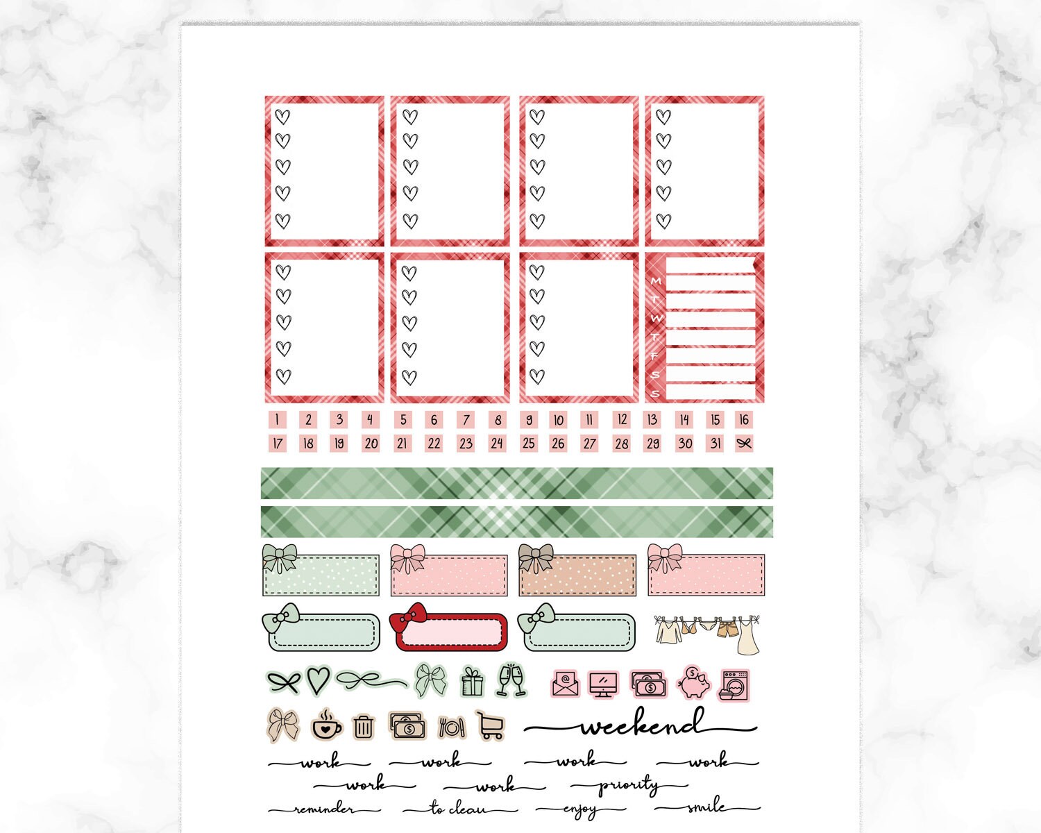 Fall Planner Stickers Printable Apple Orchard Autumn Weekly - Etsy