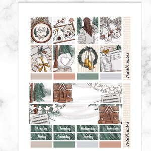 Winter Wonderland Erin Condren Planner Stickers Printable Snowing ...