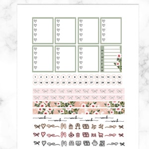 Welcome Spring Printable Planner Stickers, Erin Condren, Vertical ...