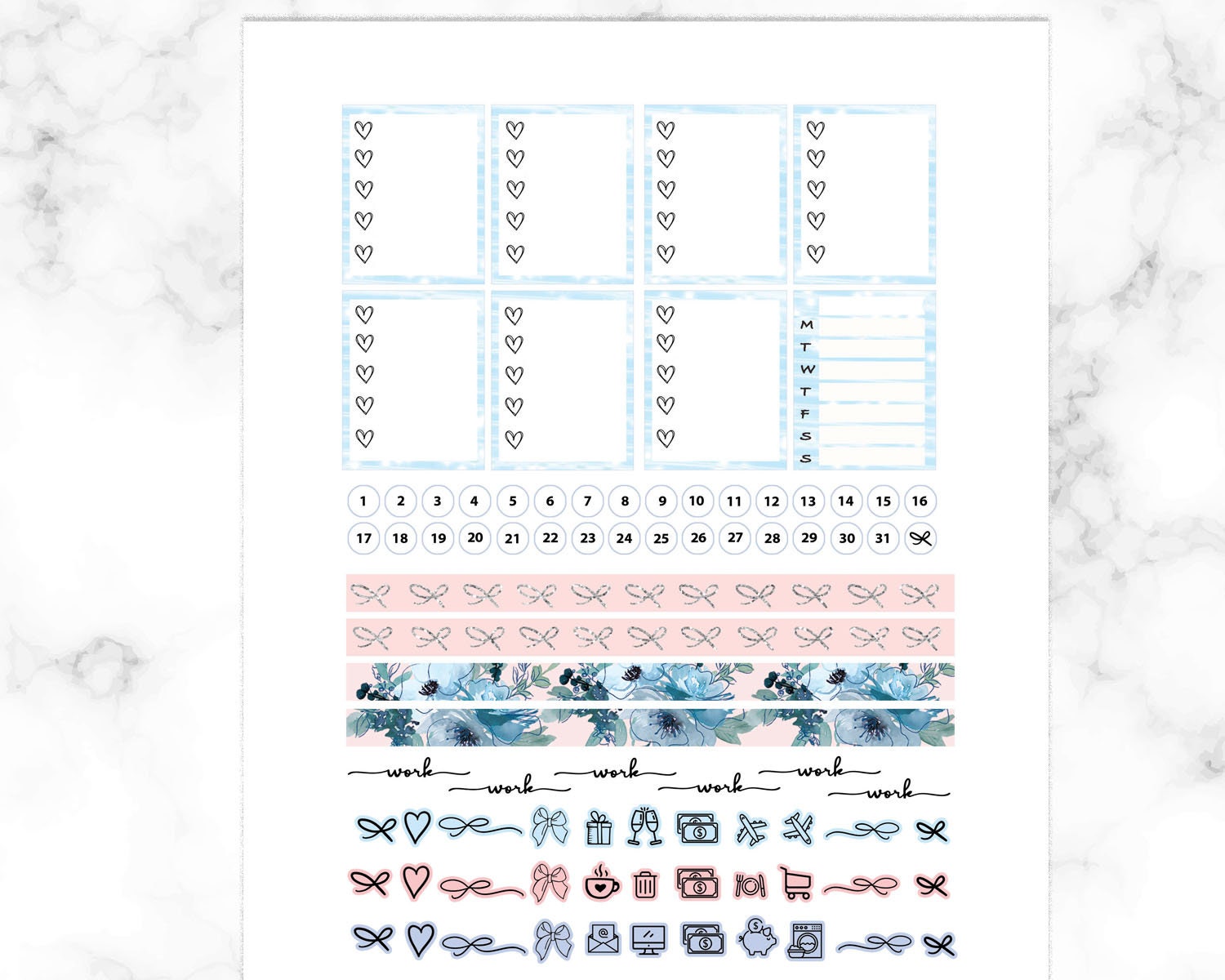 Hello Spring Printable Planner Stickers Erin Condren - Etsy