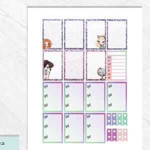 Cute Girls Printable Planner Stickers for Use With Classic Happy ...