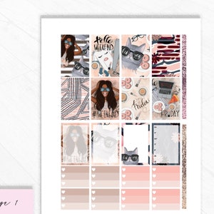 Printable Planner Stickers Hello Weekend for Happy Planner, Weekly ...